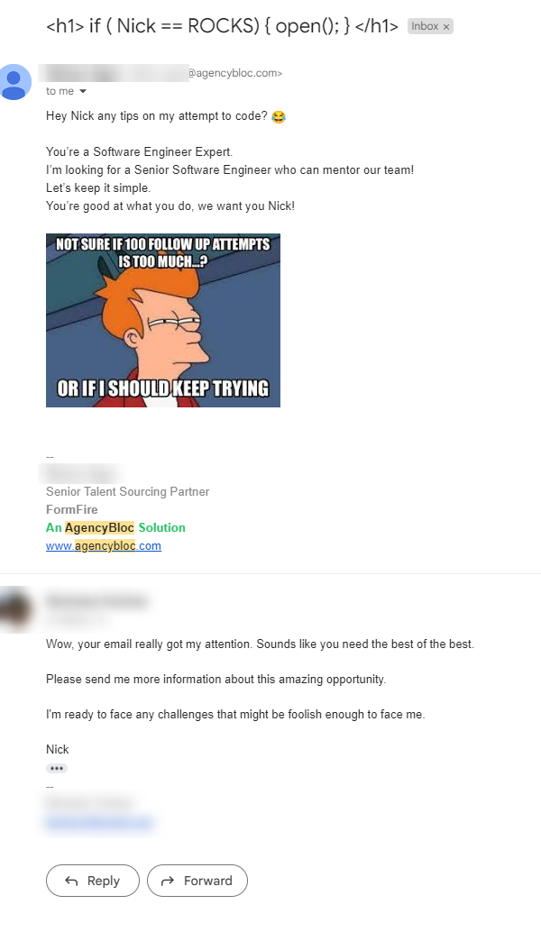 This is a real email a recruiter sent my friend : r/ProgrammerHumor